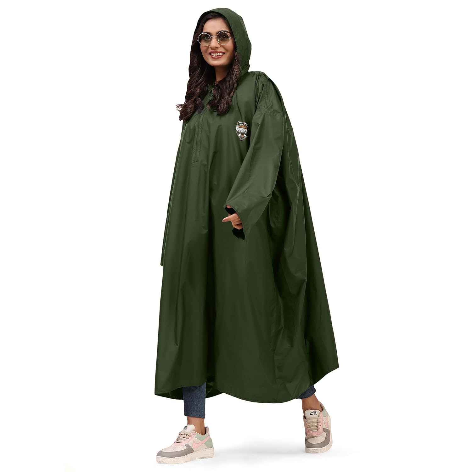 RhinoKraft Waterproof Full-Sleeve Rain Poncho for Outdoor Adventures